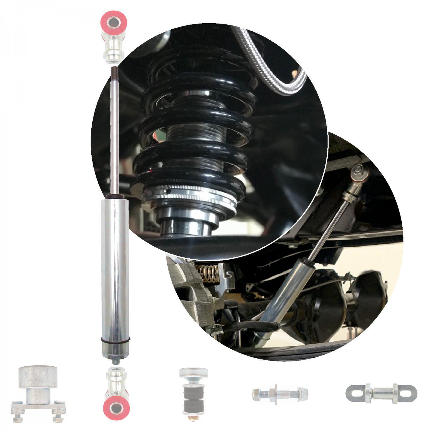 Performance Modular Shock 273 mm Length HD Polished Billet Aluminum ...